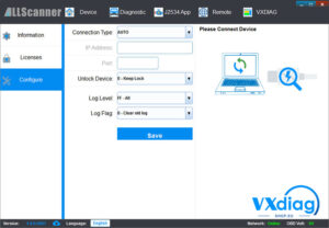 VXDIAG Device Connection Setup Guide