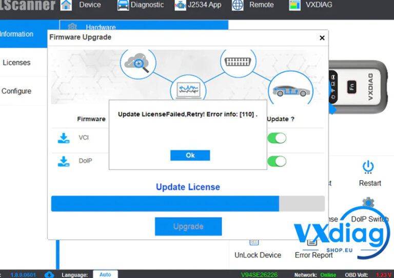 VXDIAG Device Connection Setup Guide